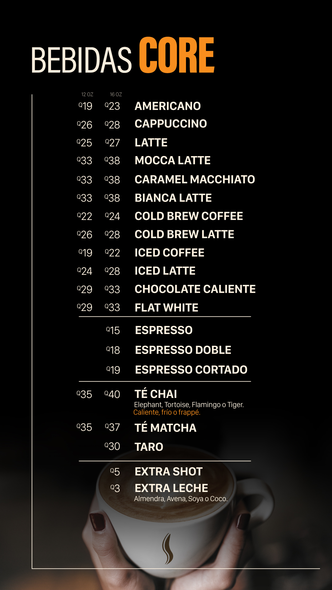 Menu Barista FS